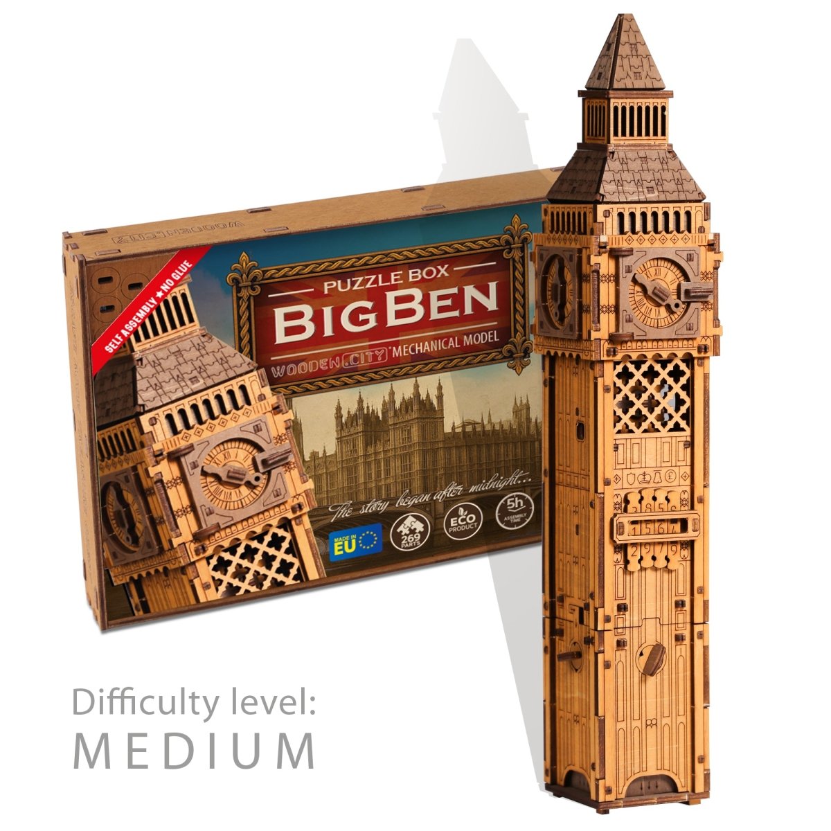 Wooden.City l Big Ben | 3D Holzpuzzle – Lama Welt